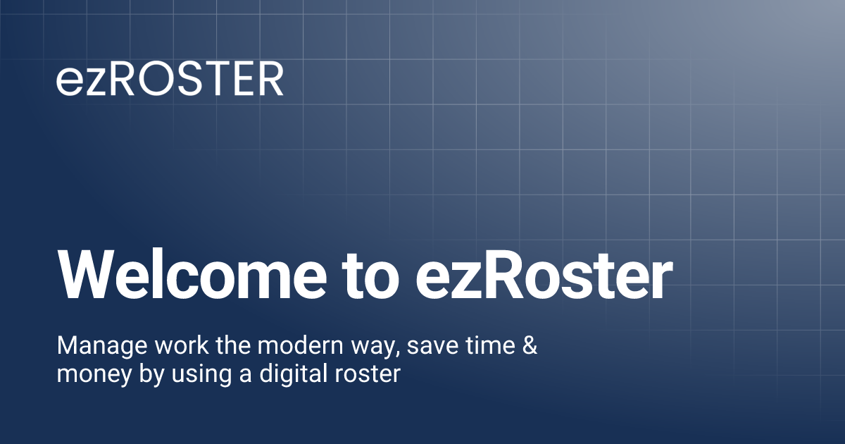 Welcome to ezRoster | ezRoster